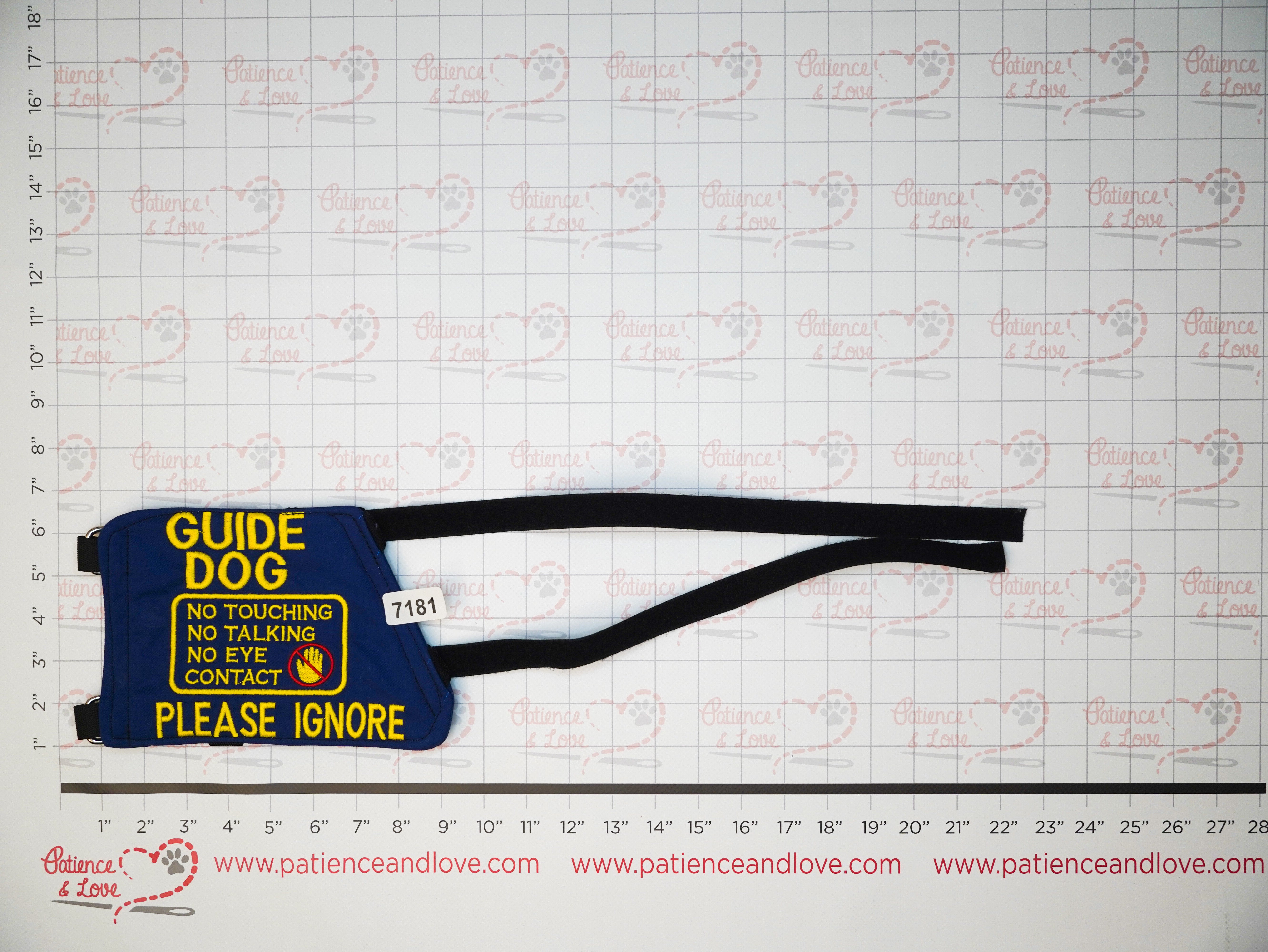 Ready to Ship - Guide Dog Harness Sign - #7181 - 2024 PREMADE ...