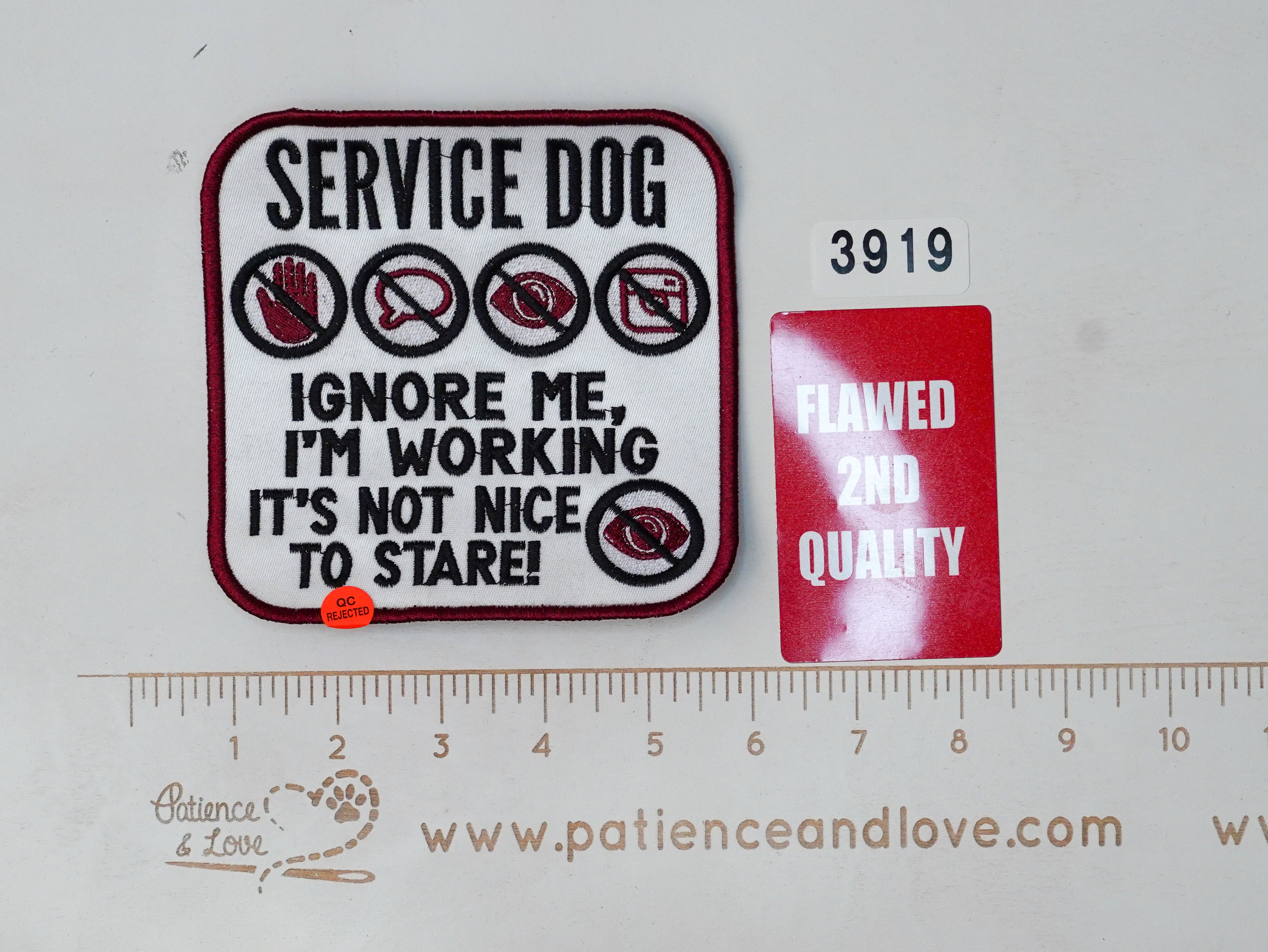 Ready to Ship - Patch - #3919 - 2023 PREMADE – PatienceandLove143