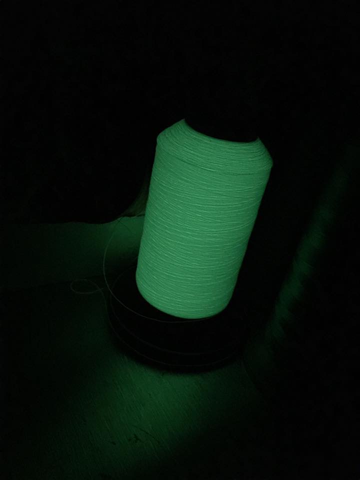 ADD-ON -- glow in the dark thread, Upgrade white thread to the glow in ...