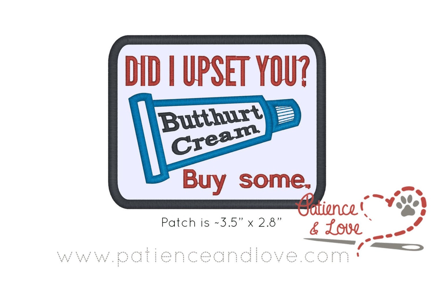 Did I upset you - buy some, butthurt cream, 3.5 x 2.8 inch rectangular ...